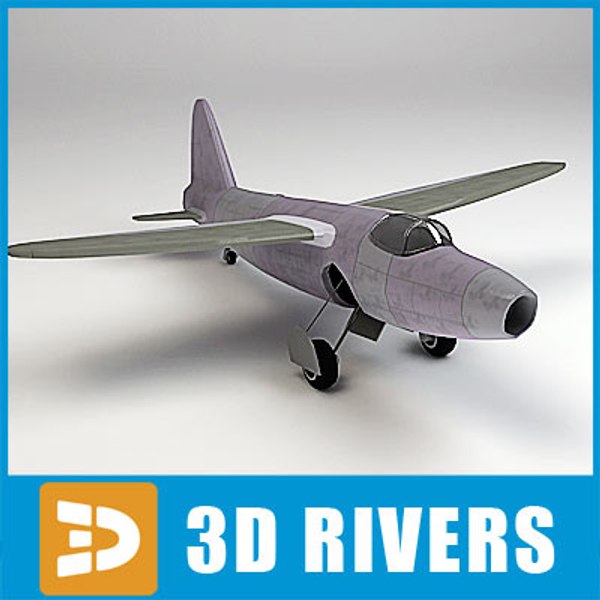 turbojet jet plane 3d max