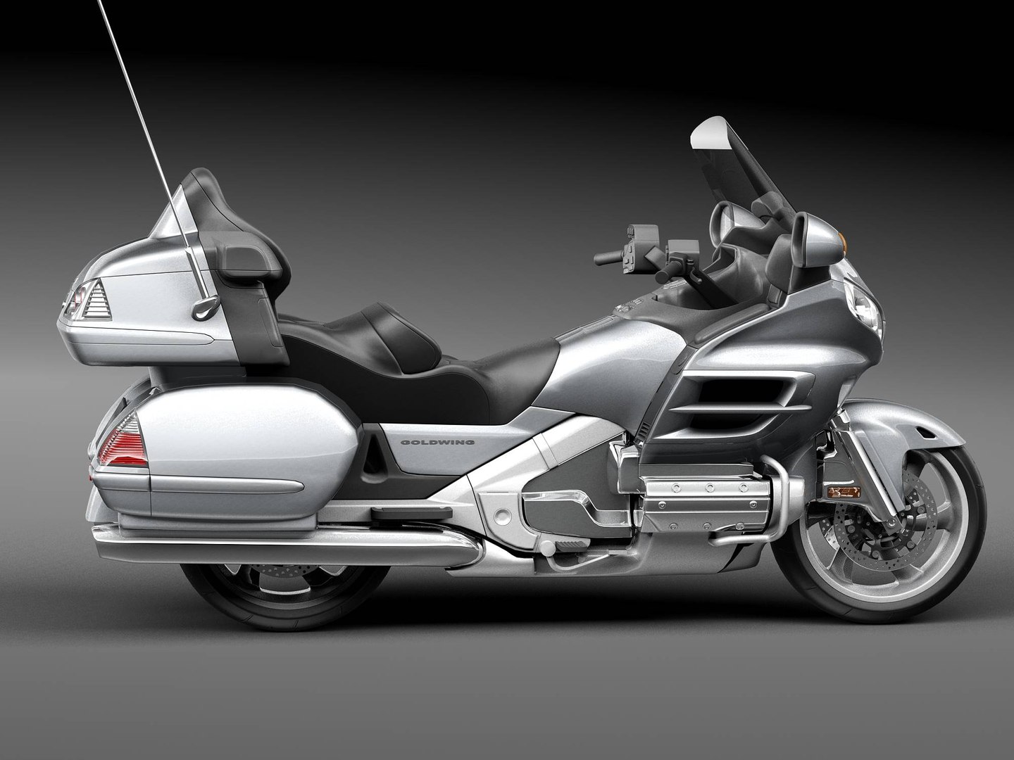3d Honda Goldwing Gold Model