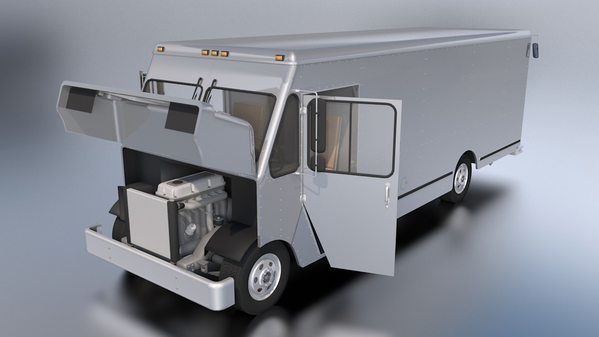 3D Boxvan Van - TurboSquid 1436563