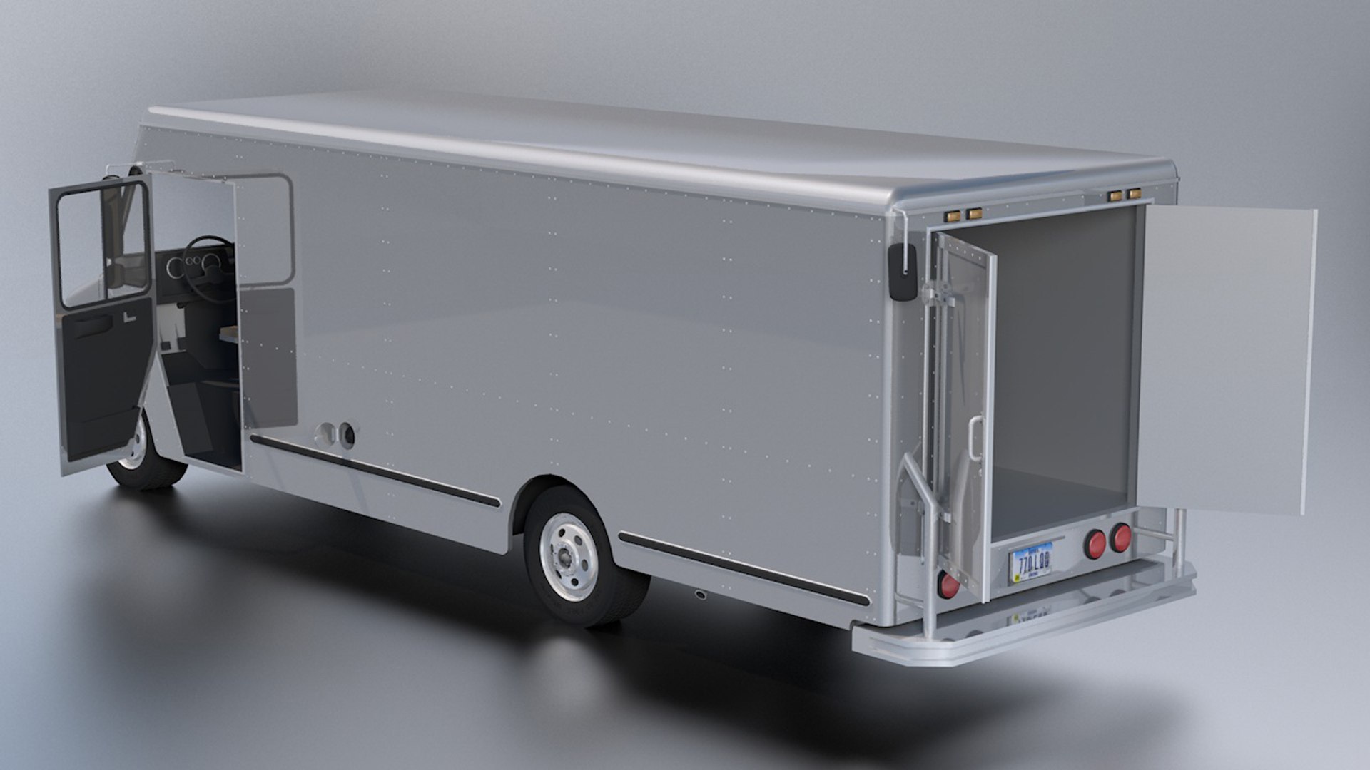 3D Boxvan Van - TurboSquid 1436563