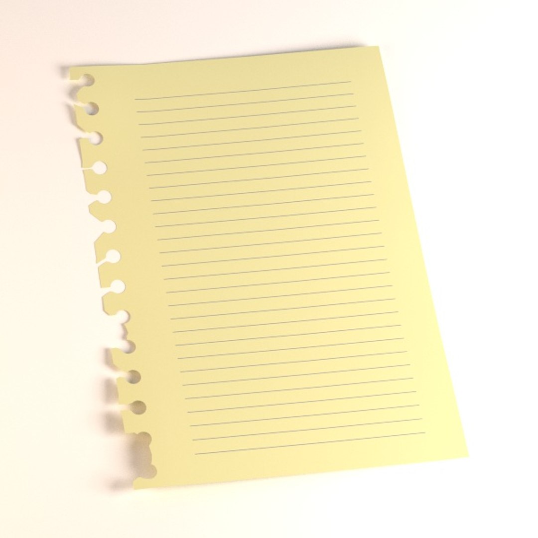 3d Model Of Paper