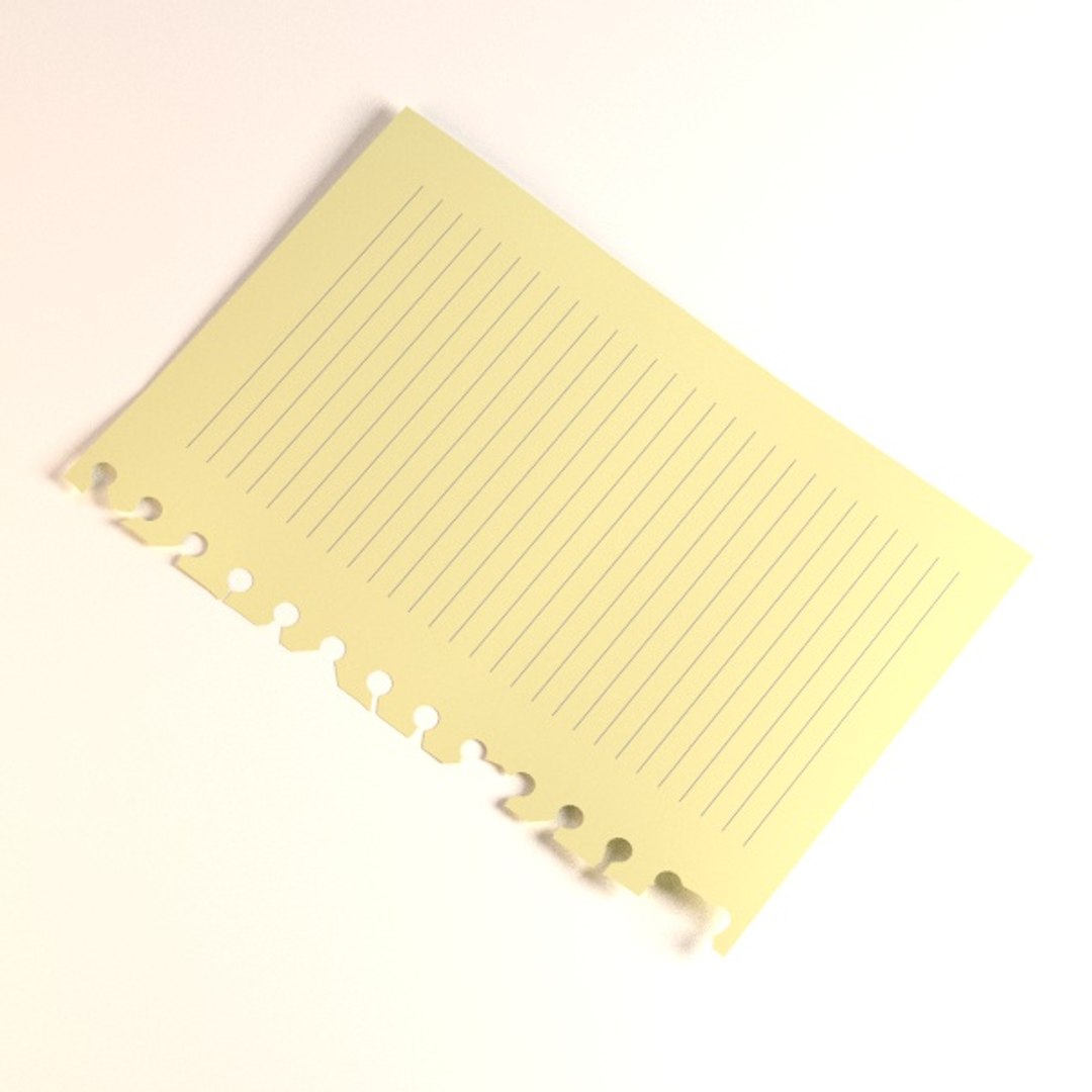 3d Model Of Paper