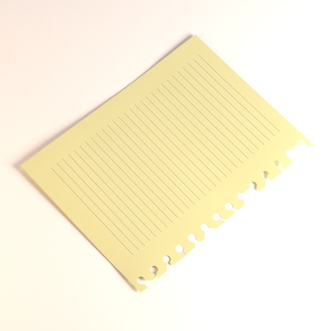 3d Model Of Paper