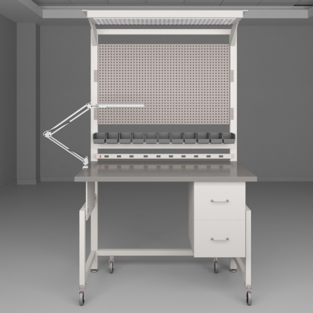 3d Max Height Adjustable Workbench