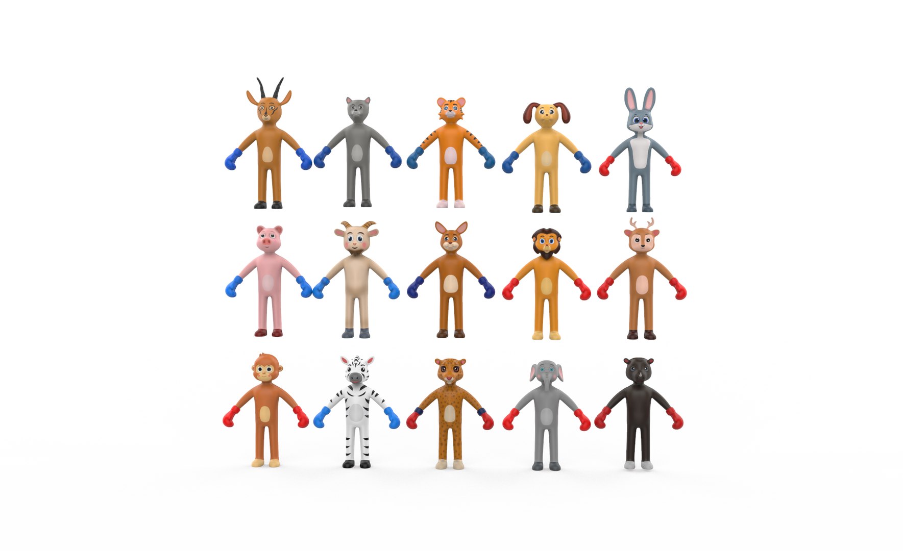 Animal Animated Pack 1 3D Model - TurboSquid 2194615