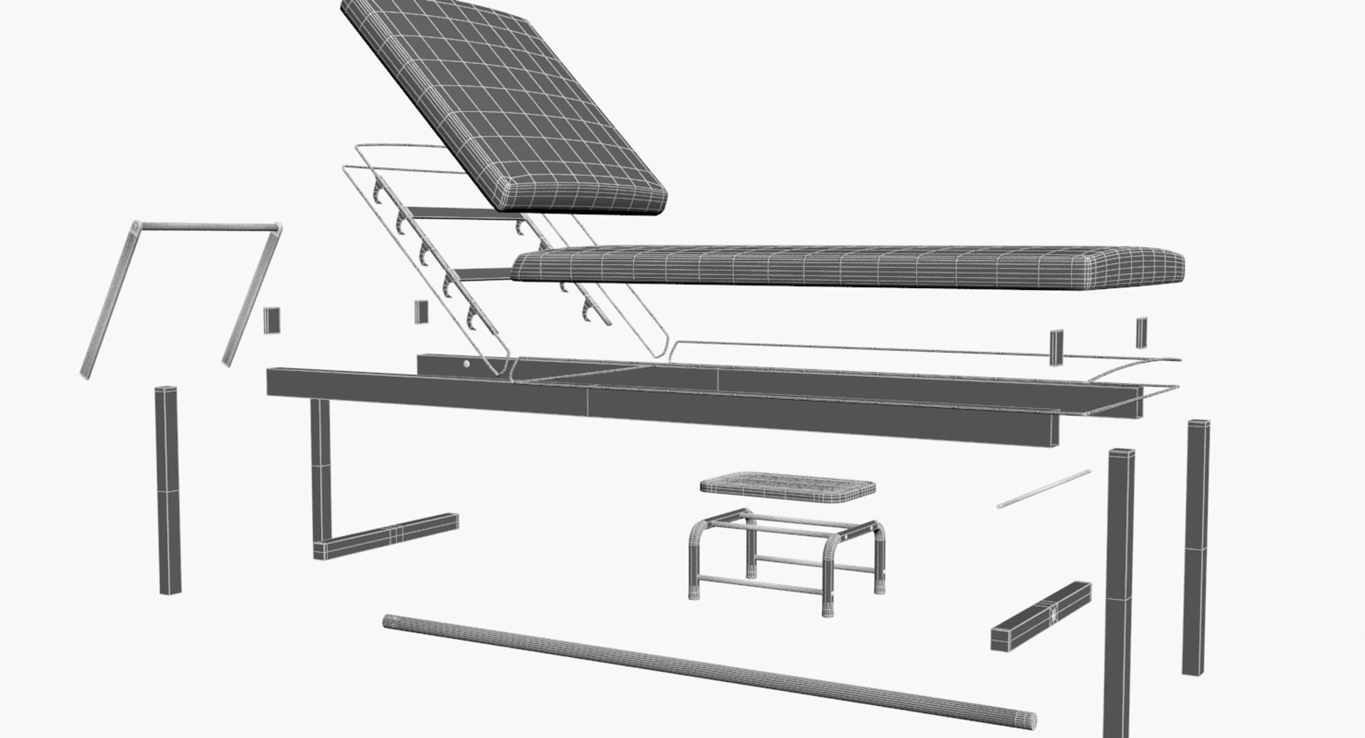 3D Examination Table - TurboSquid 1282787