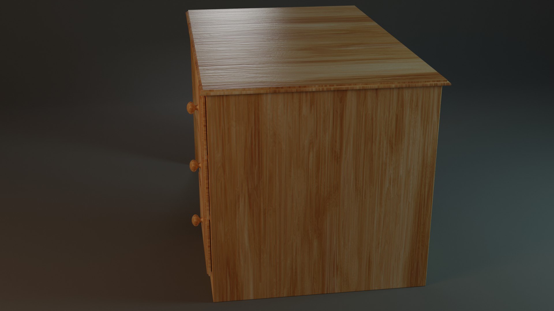 Wooden Desk 3D Model - TurboSquid 1551796