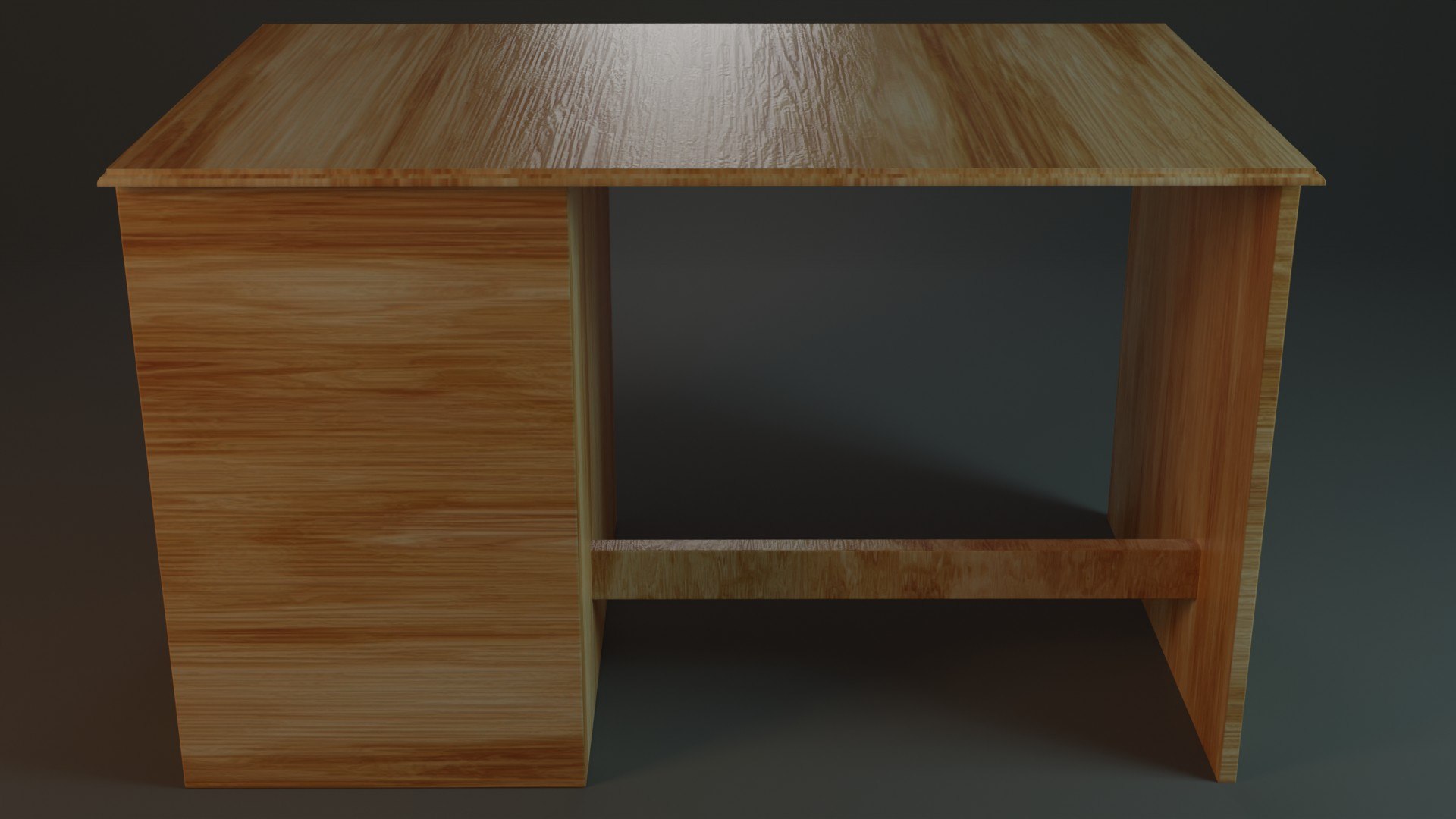Wooden Desk 3D Model - TurboSquid 1551796