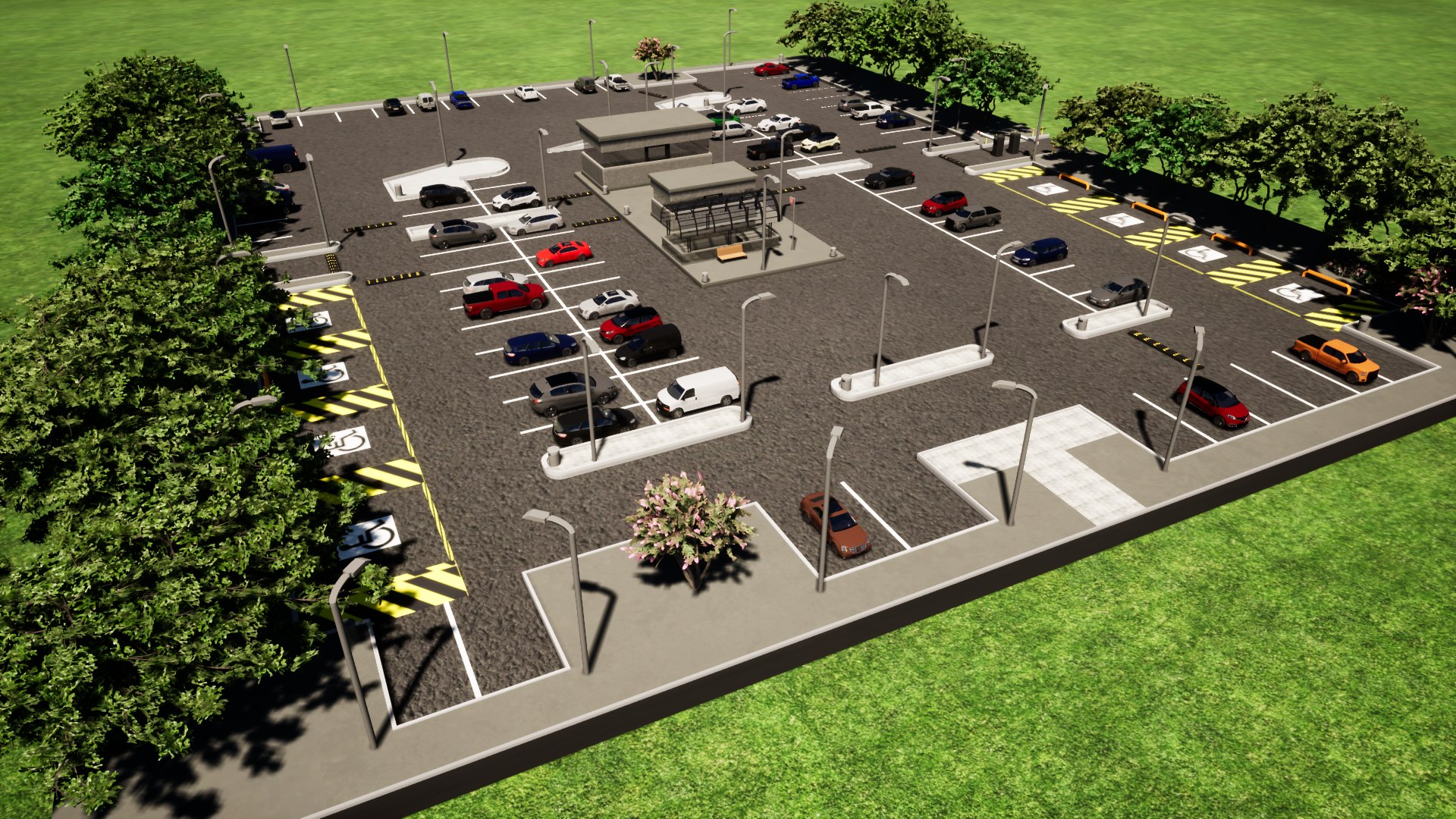 Car Park Public Model - TurboSquid 1539191