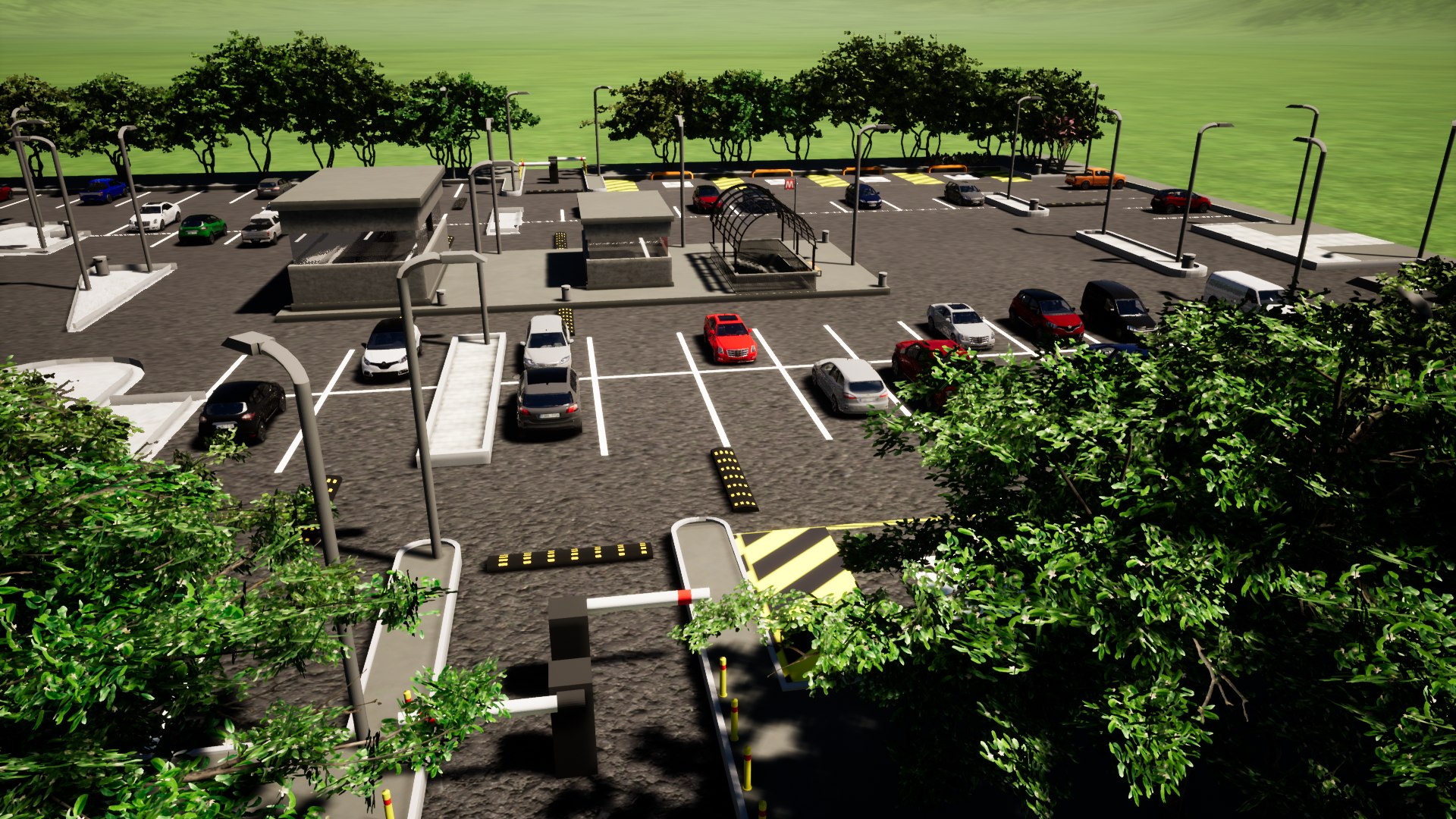 Car Park Public Model - TurboSquid 1539191