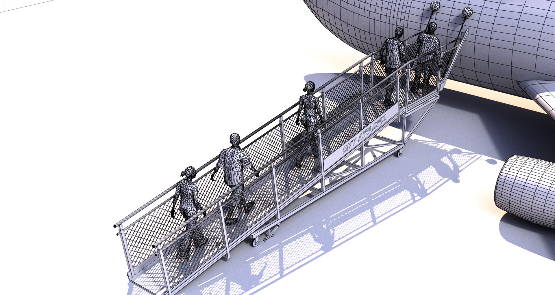 3D Boarding Ramps 2 Sizes - TurboSquid 1833573