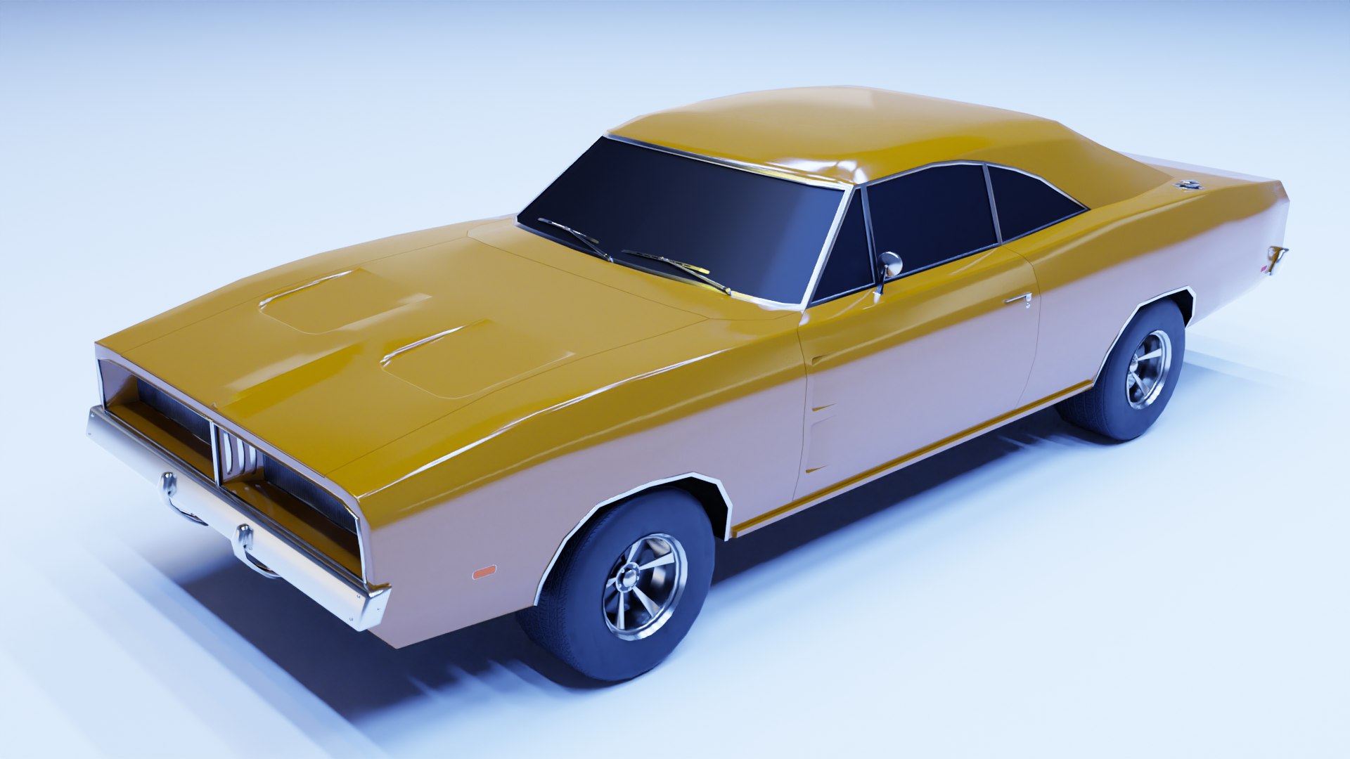 3D 1960s Muscle Car Animation And Game Ready - TurboSquid 2345030