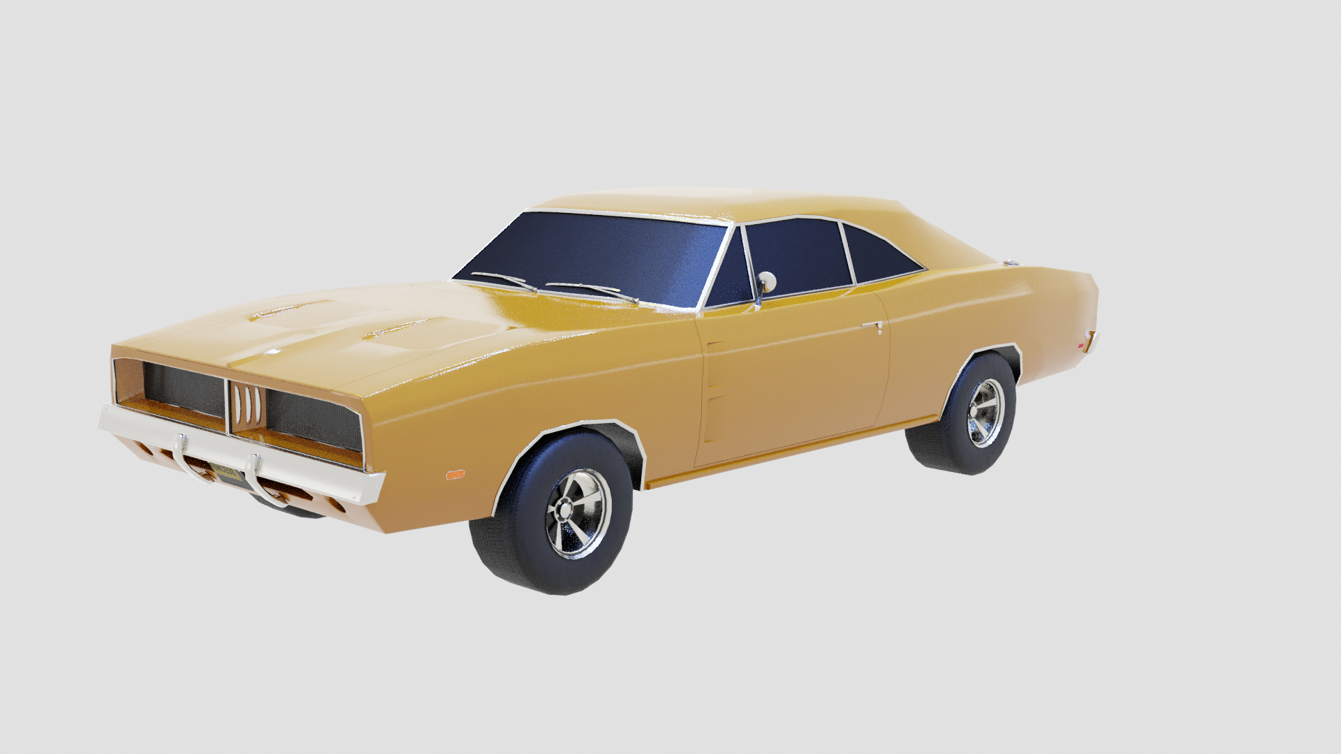 3D 1960s Muscle Car Animation And Game Ready - TurboSquid 2345030