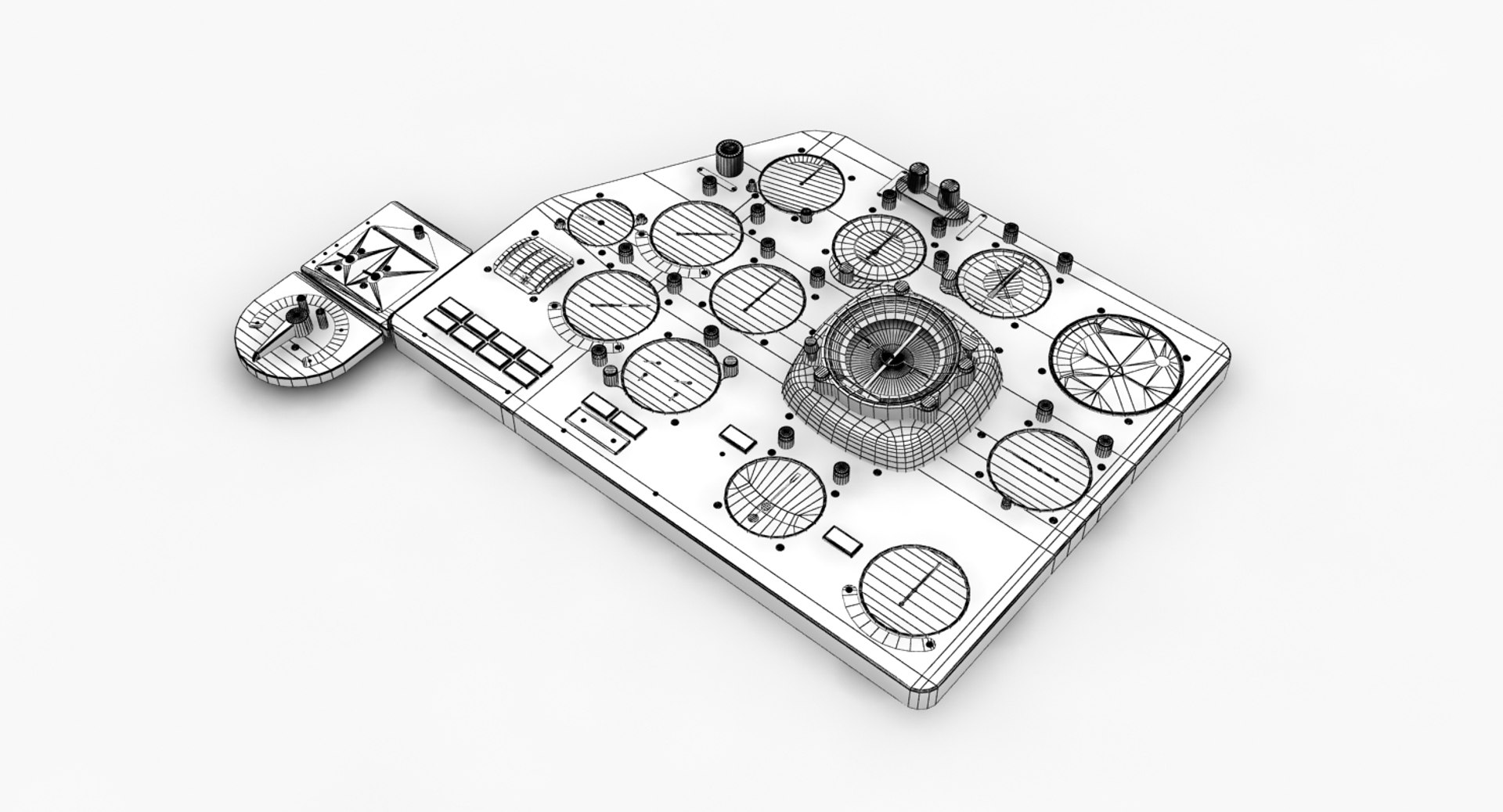 3D left panels board mi-8mt model - TurboSquid 1367341