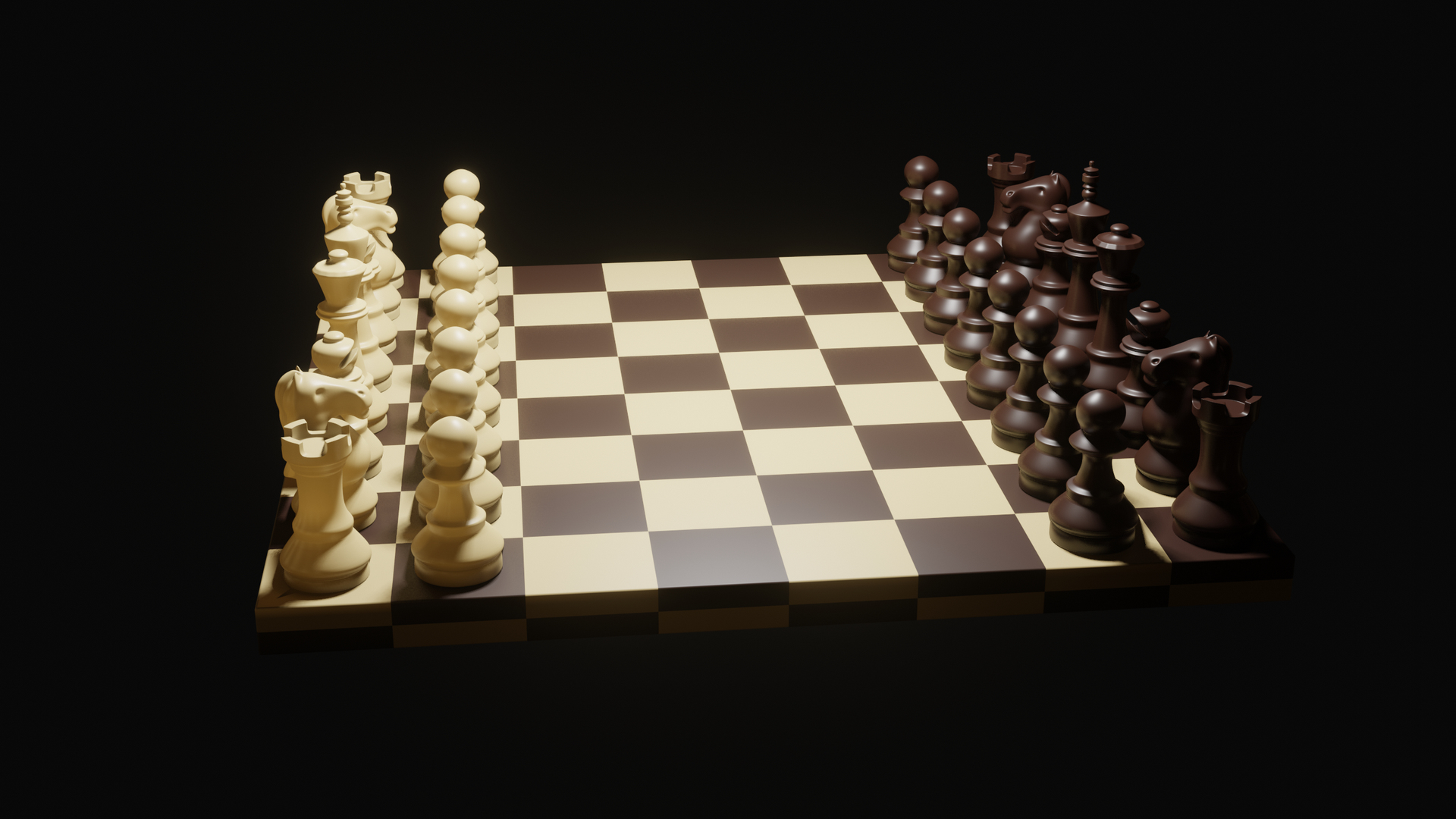 Chess Pieces Chessboard 3D - TurboSquid 1460510