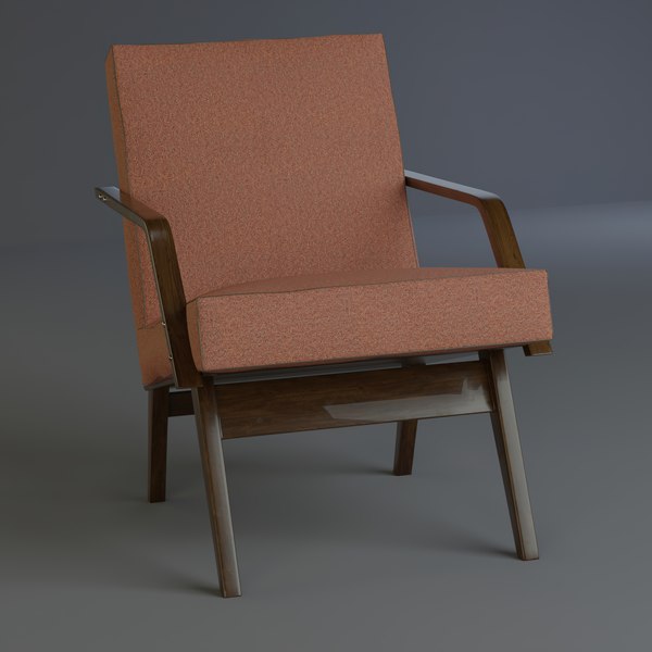 Retro armchair Low-poly 3D model - TurboSquid 1958968