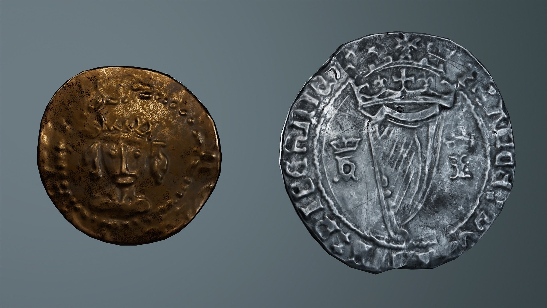 3D Medieval Coins Model - TurboSquid 2002629