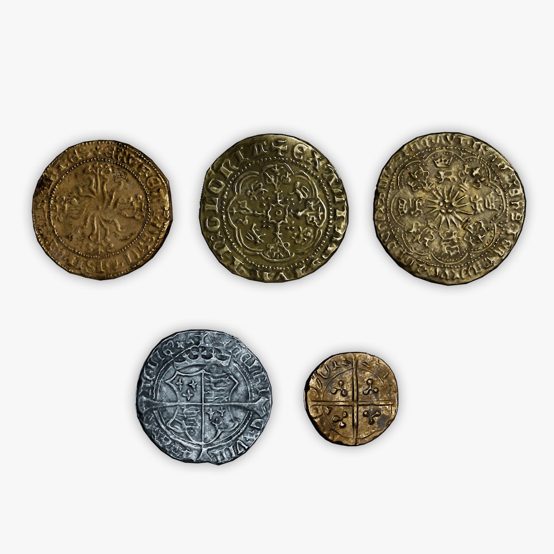 3D Medieval Coins Model - TurboSquid 2002629