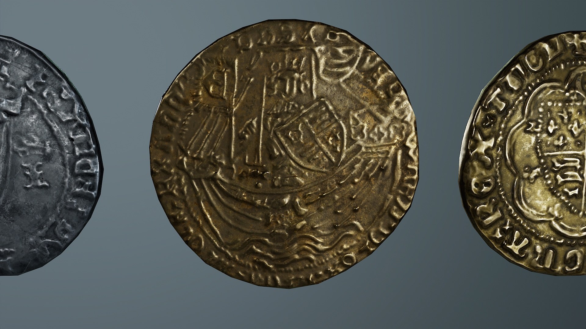 3D Medieval Coins Model - TurboSquid 2002629