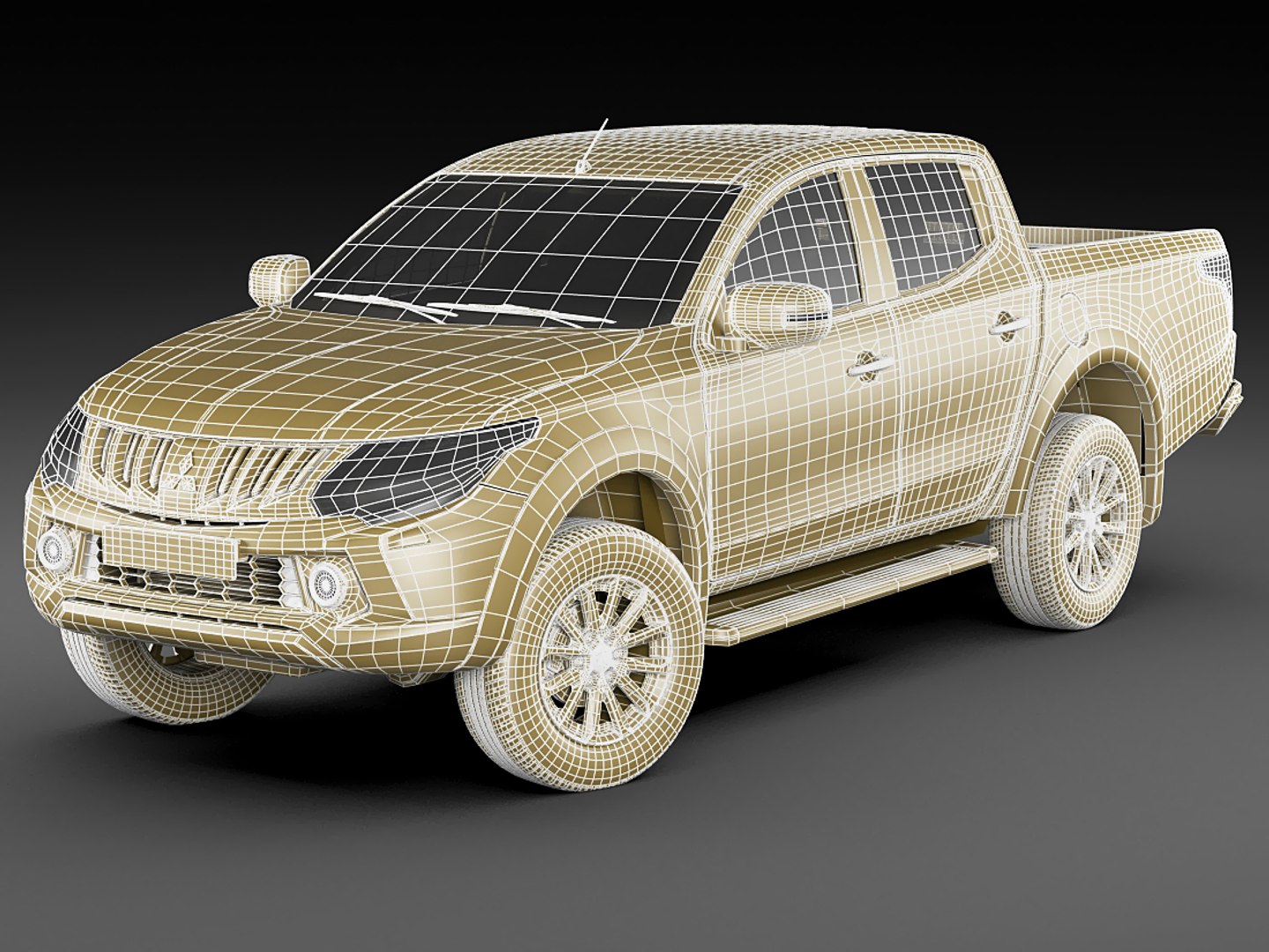 Mitsubishi L200 L 3d C4d