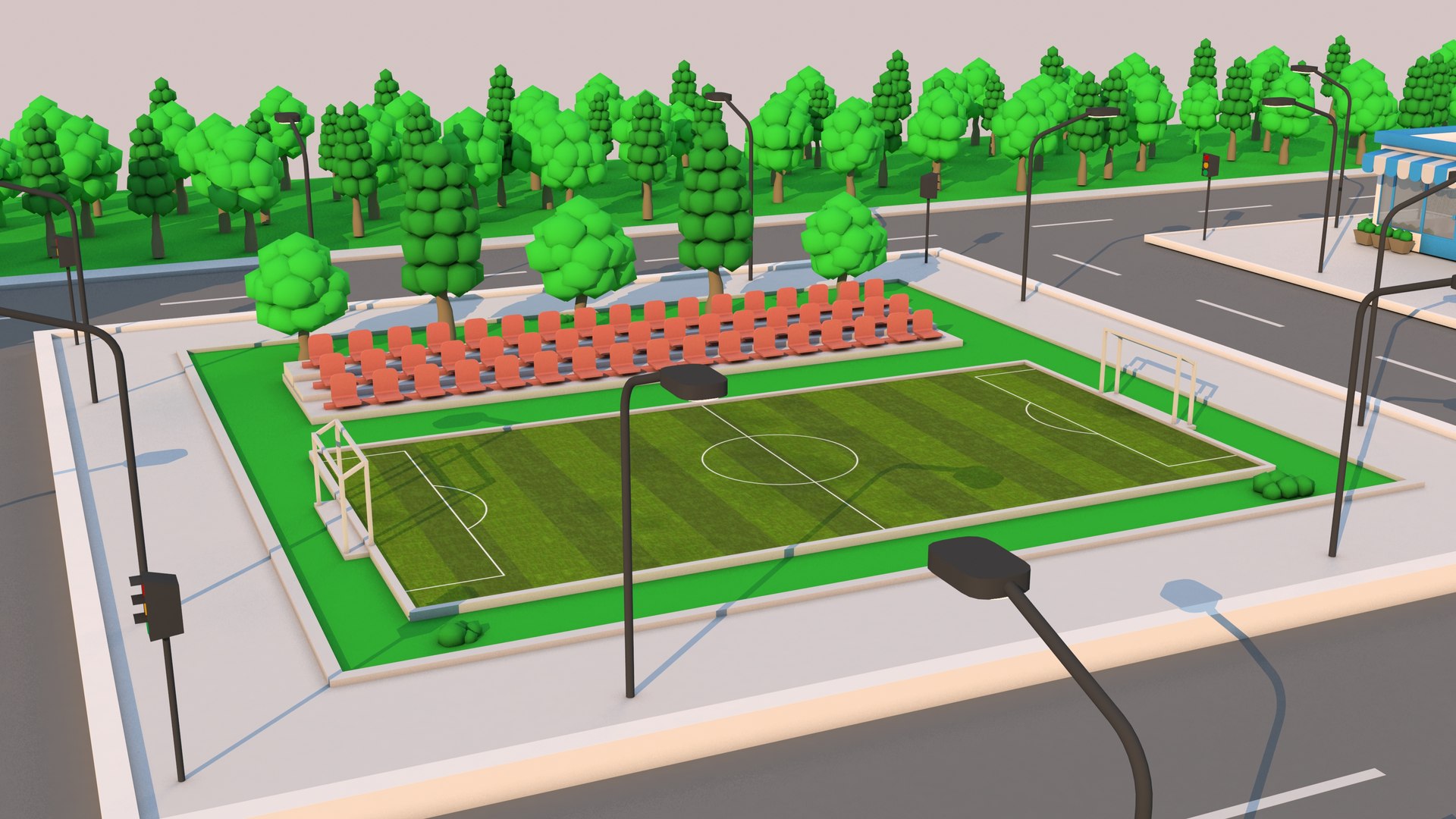 3D Model Cartoon City - TurboSquid 2164484