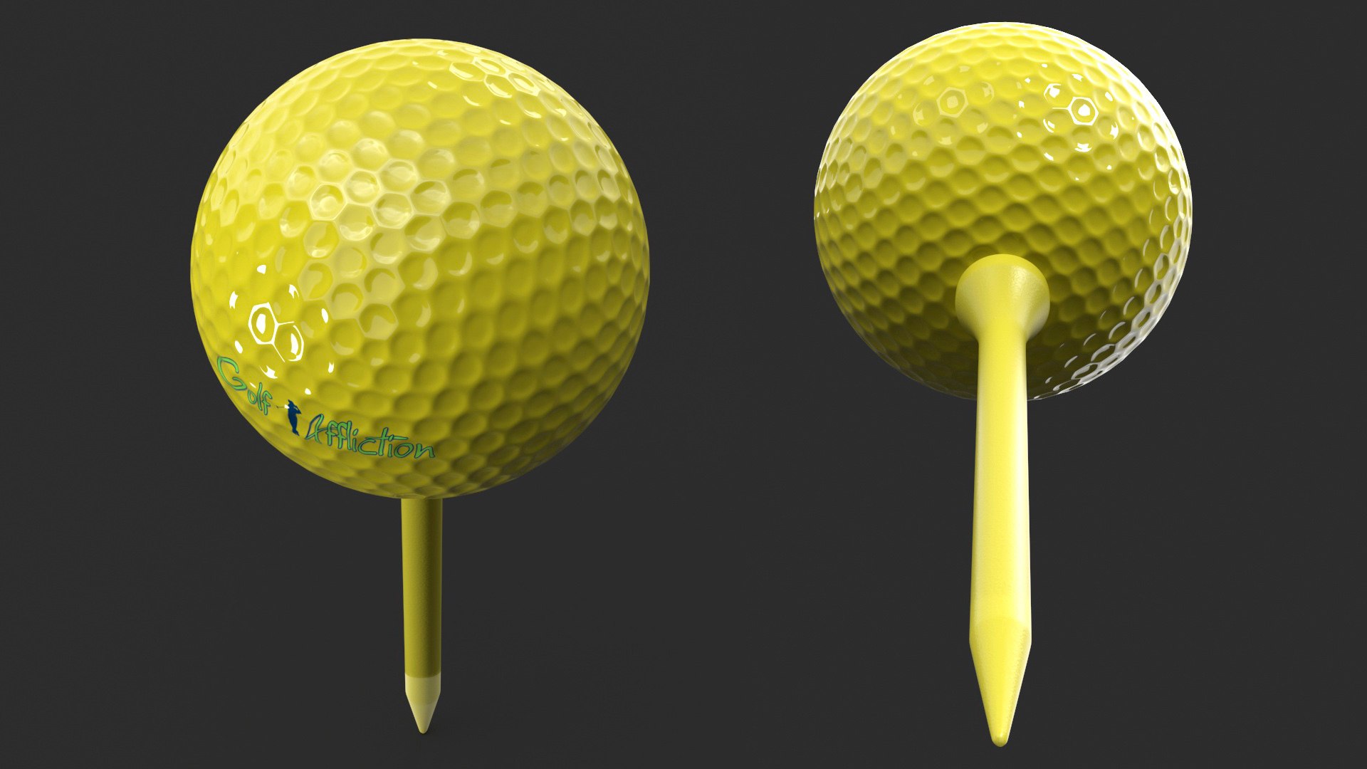 Golf Ball On Tee 3D Model - TurboSquid 2252576