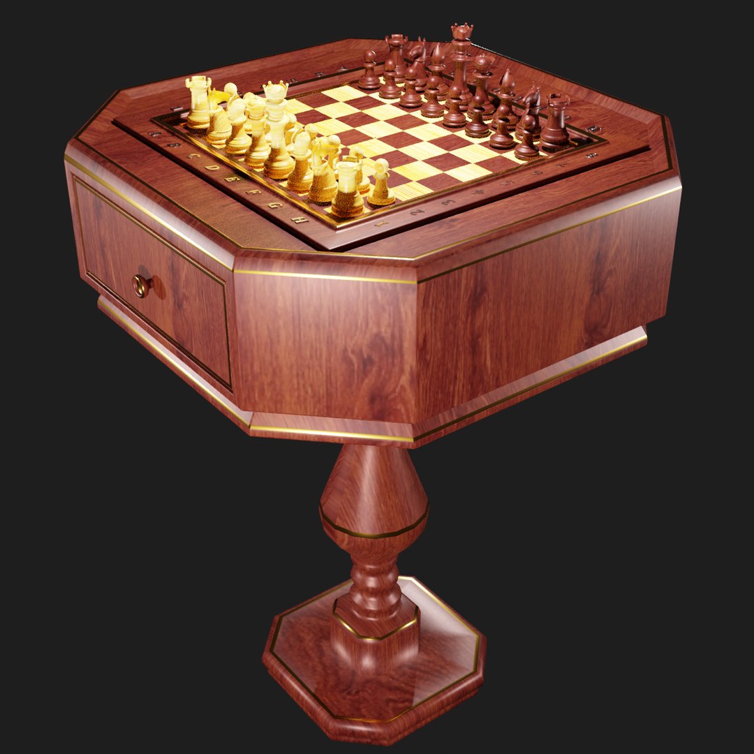 Chess Board 3D Model - TurboSquid 1711995