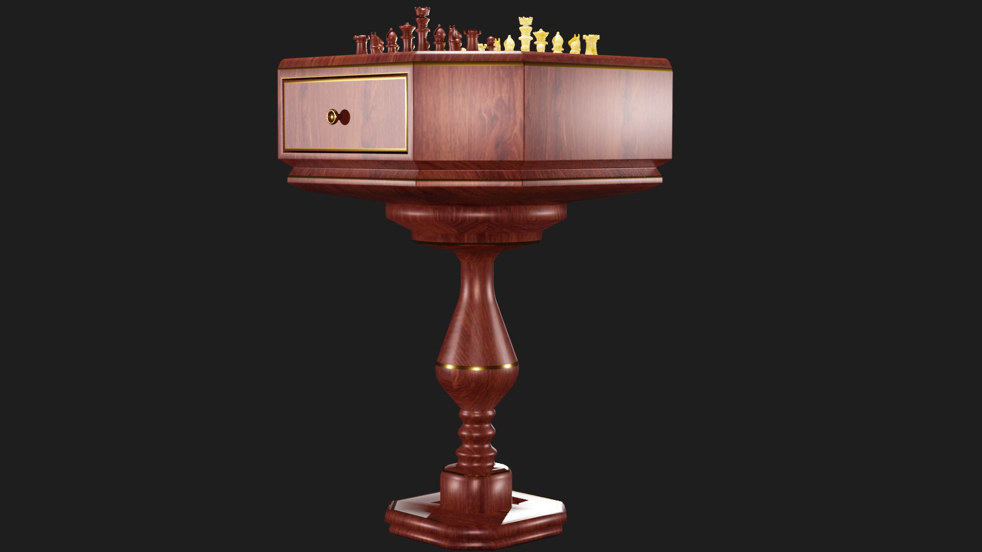Chess Board 3D Model - TurboSquid 1711995