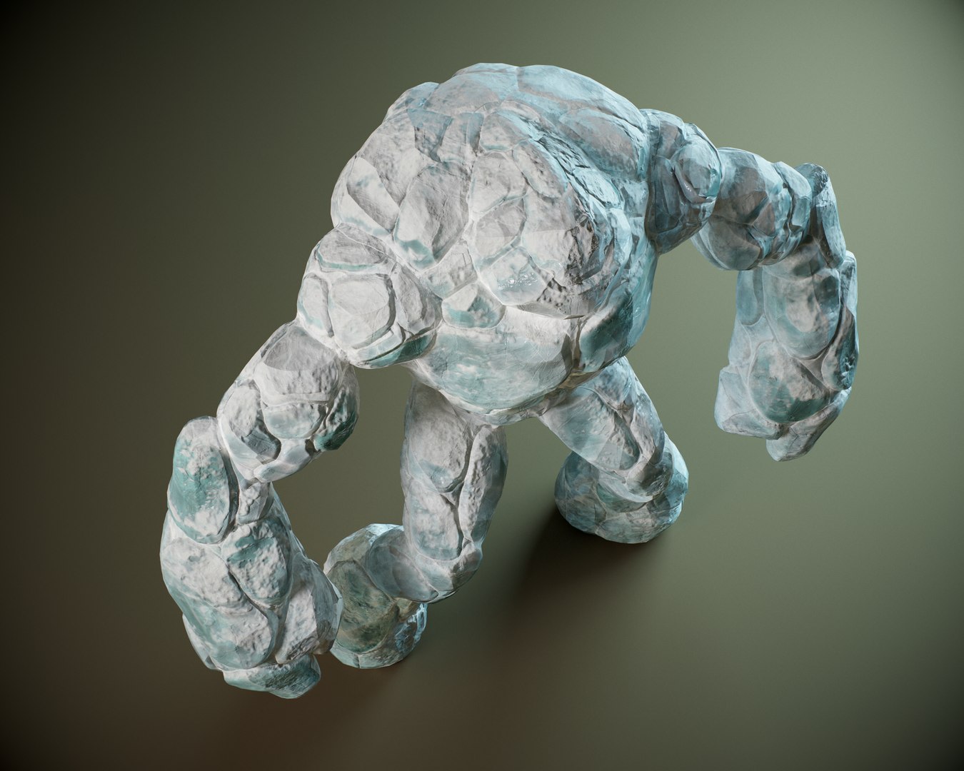 3d Model Ice Golem Rigged