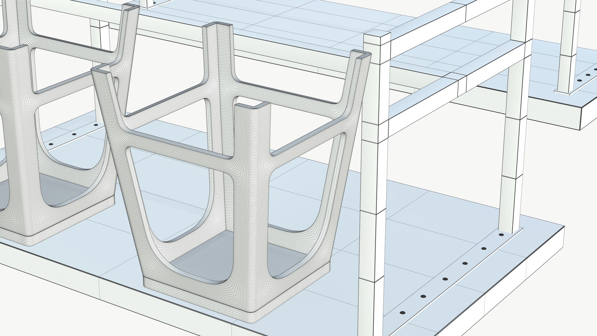 3D Realistic Wood Dining Table Stool model - TurboSquid 1998956