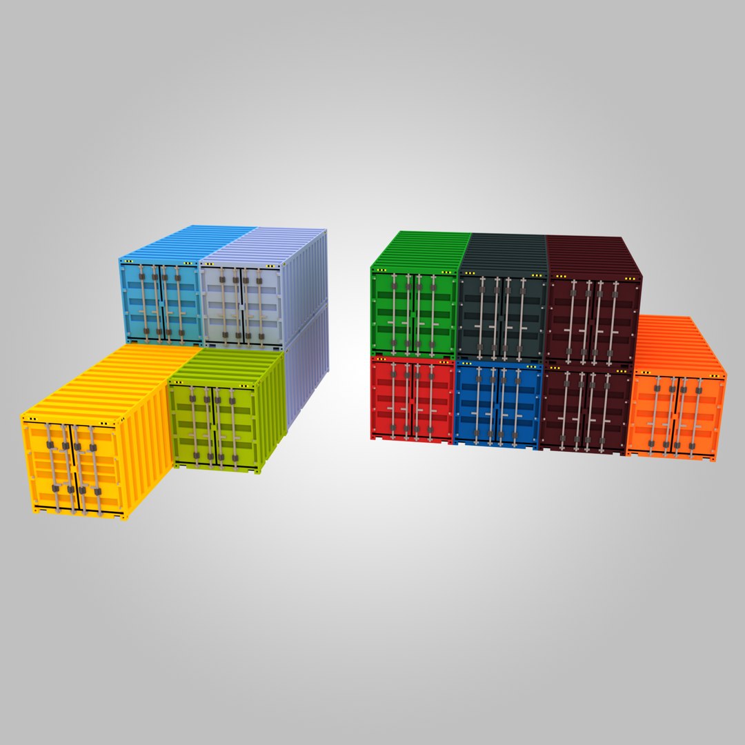 Containers Assets 3D Model - TurboSquid 1612315