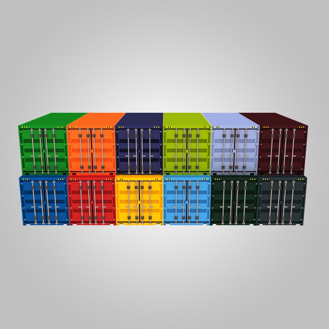 Containers Assets 3D Model - TurboSquid 1612315