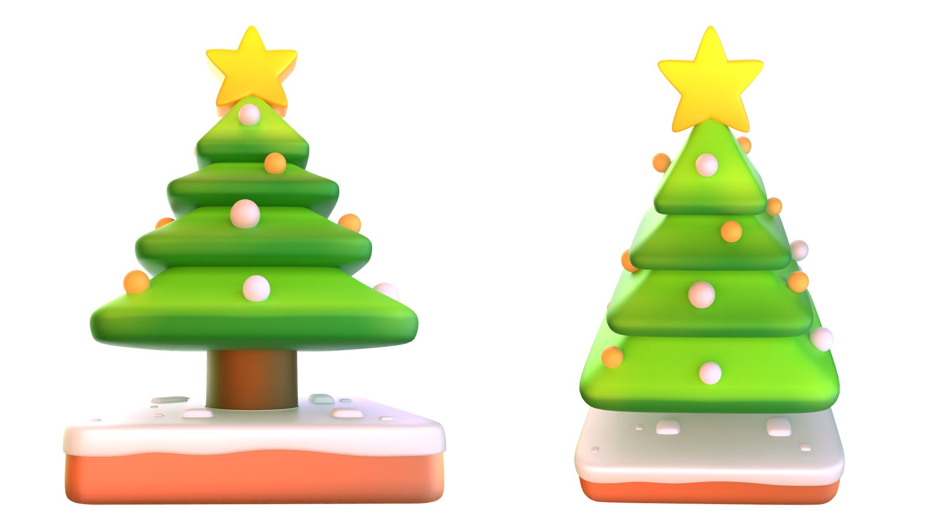 3D Cartoon Christmas Tree Animated 3d Model Model - TurboSquid 2168335