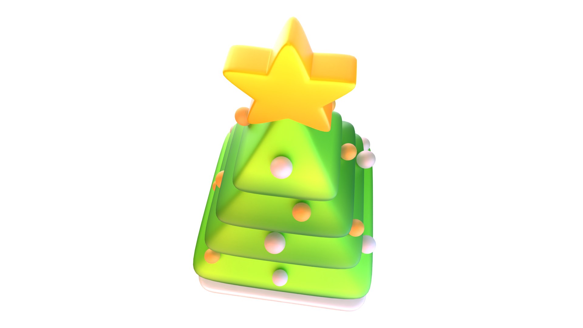 3D Cartoon Christmas Tree Animated 3d Model Model - TurboSquid 2168335