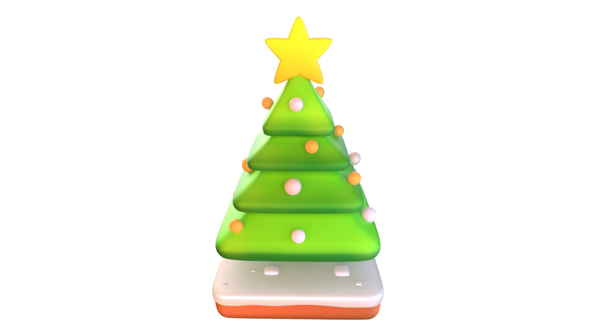 3D Cartoon Christmas Tree Animated 3d Model Model - TurboSquid 2168335