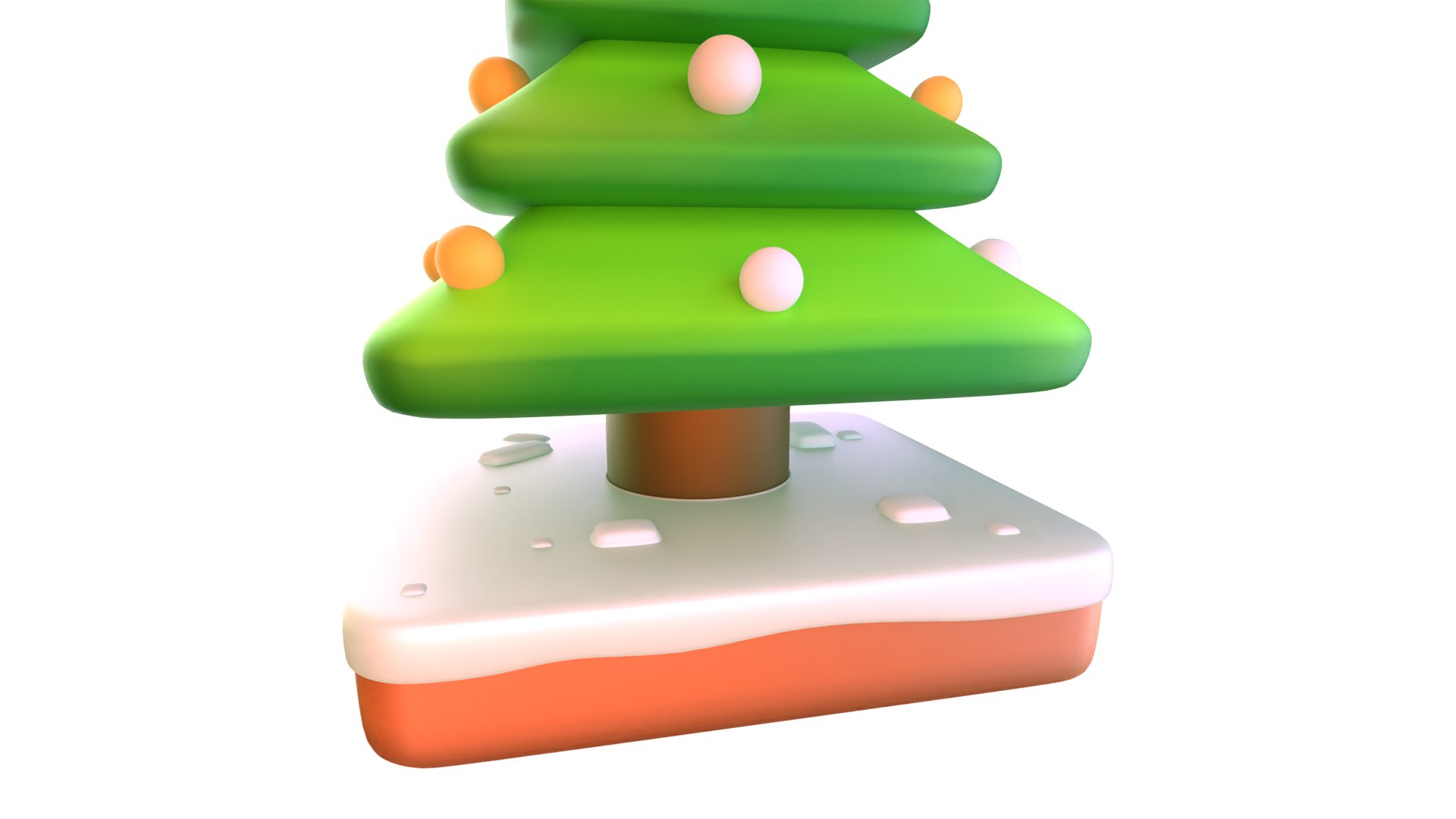 3D Cartoon Christmas Tree Animated 3d Model Model - TurboSquid 2168335
