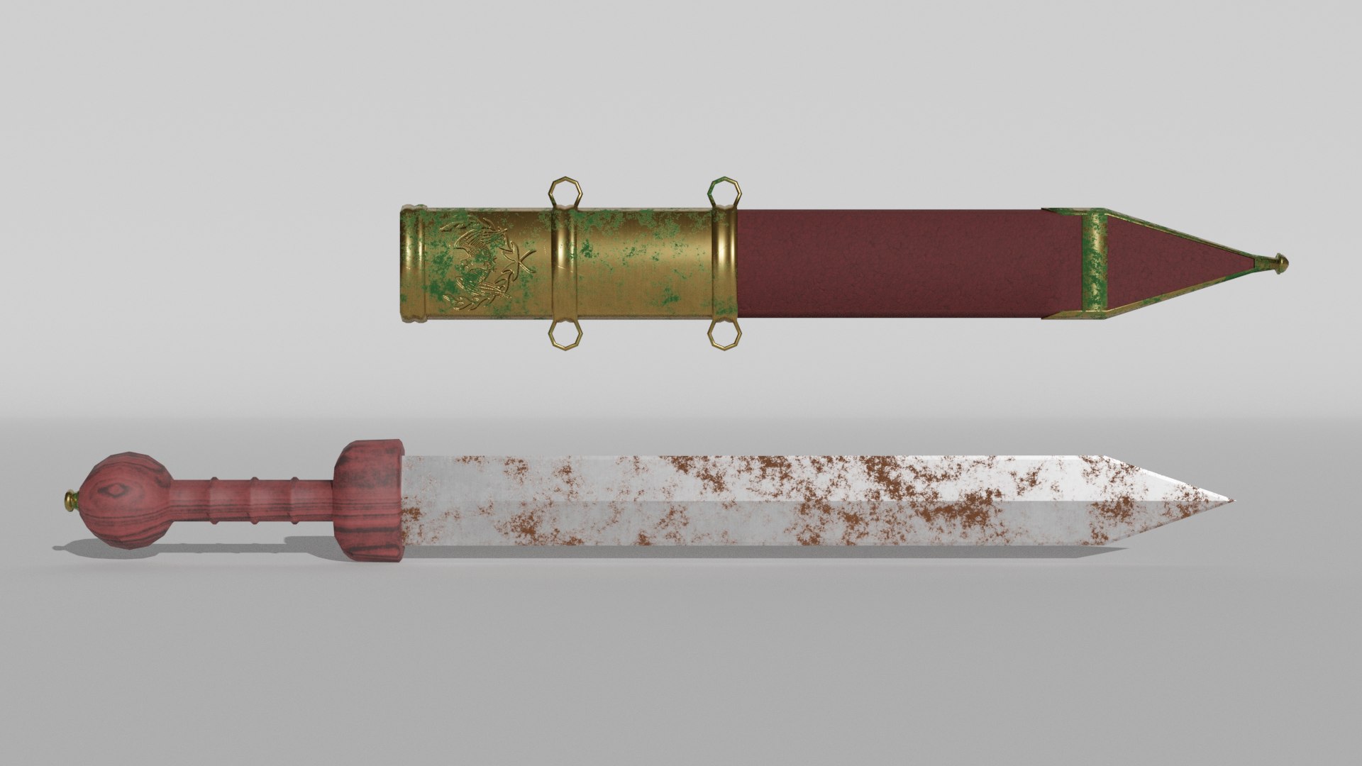 Roman Pompeii Gladius 3D - TurboSquid 1879182
