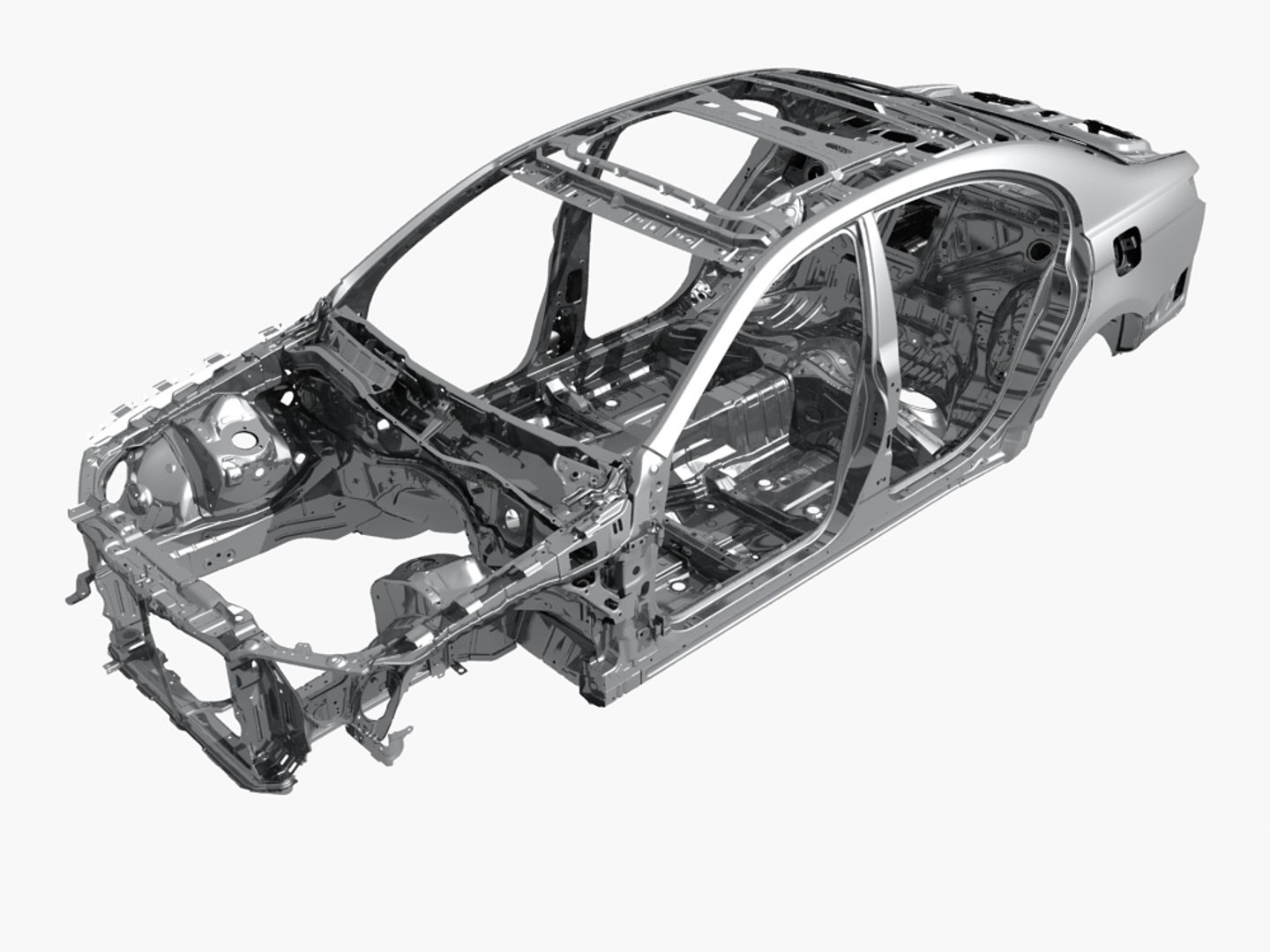 3D Body Car Frame - TurboSquid 1199807
