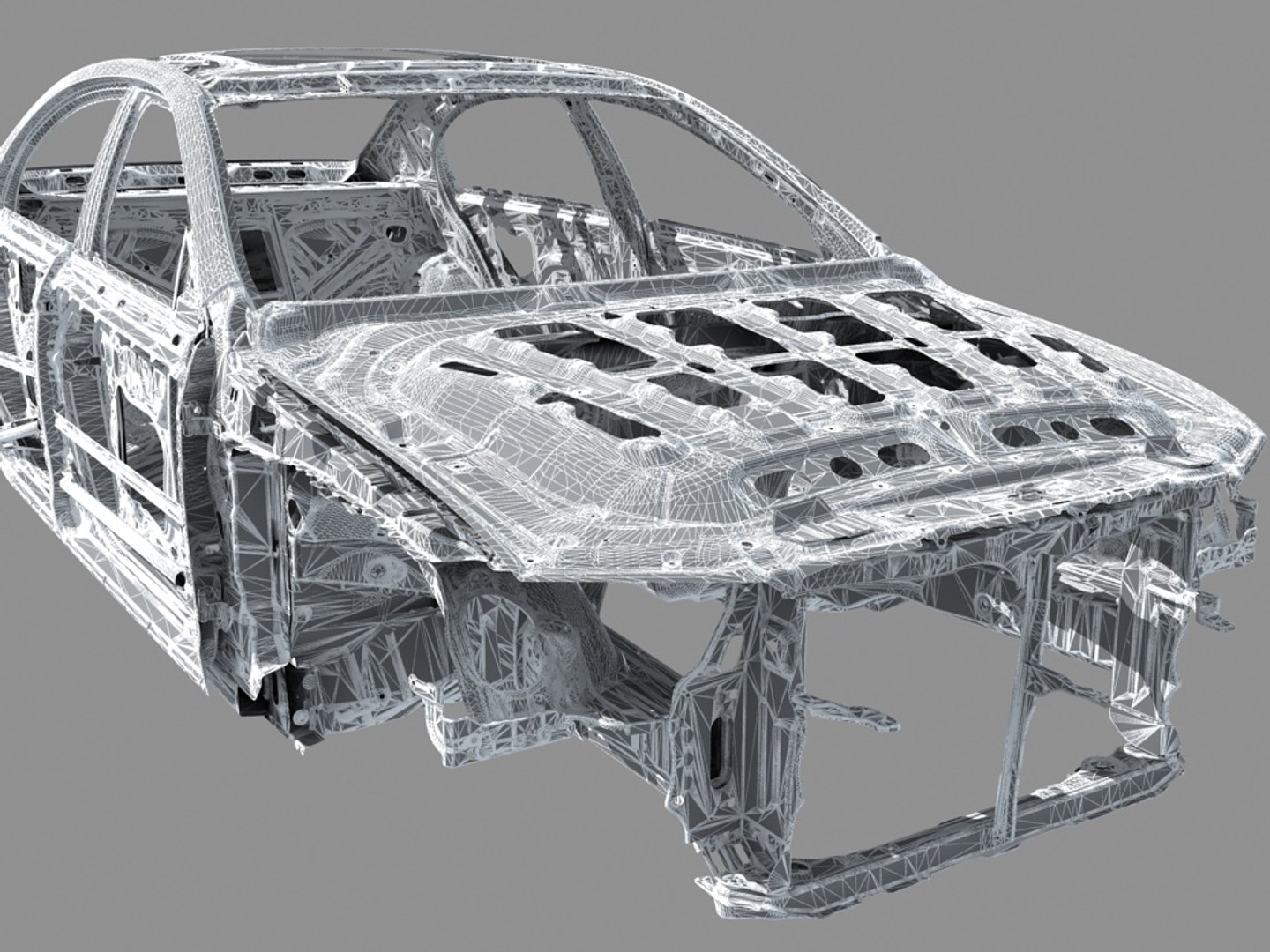 3D Body Car Frame - TurboSquid 1199807