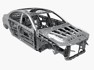 3D body car frame - TurboSquid 1199489