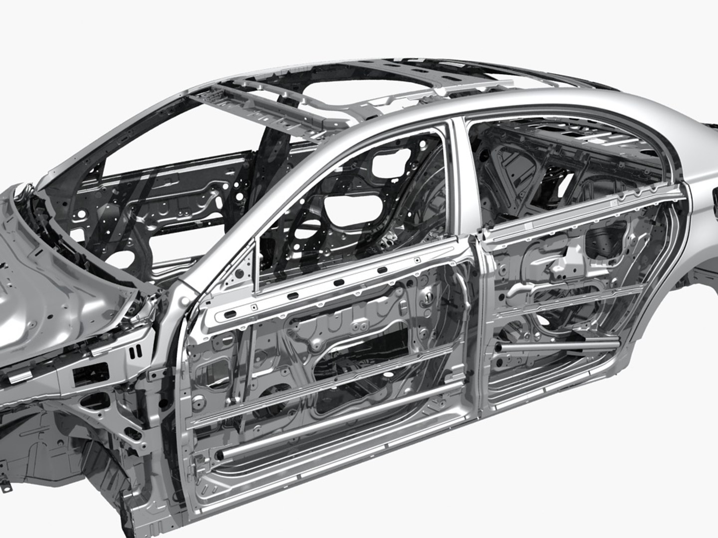 3D Body Car Frame - TurboSquid 1199807