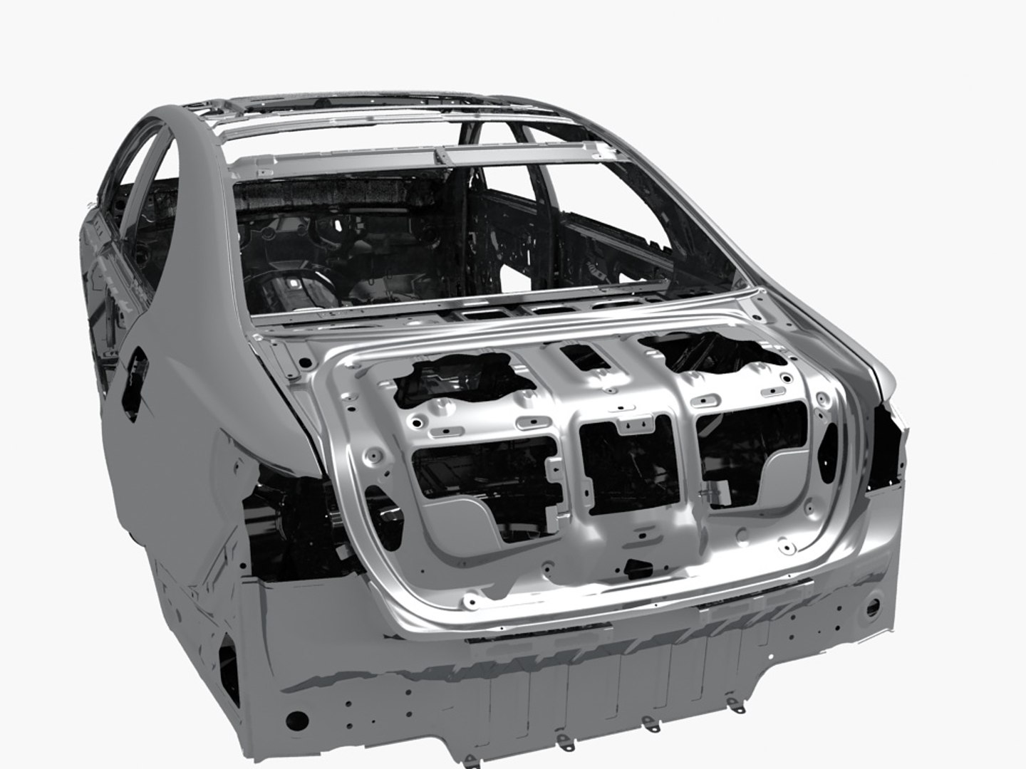 3D Body Car Frame - TurboSquid 1199807