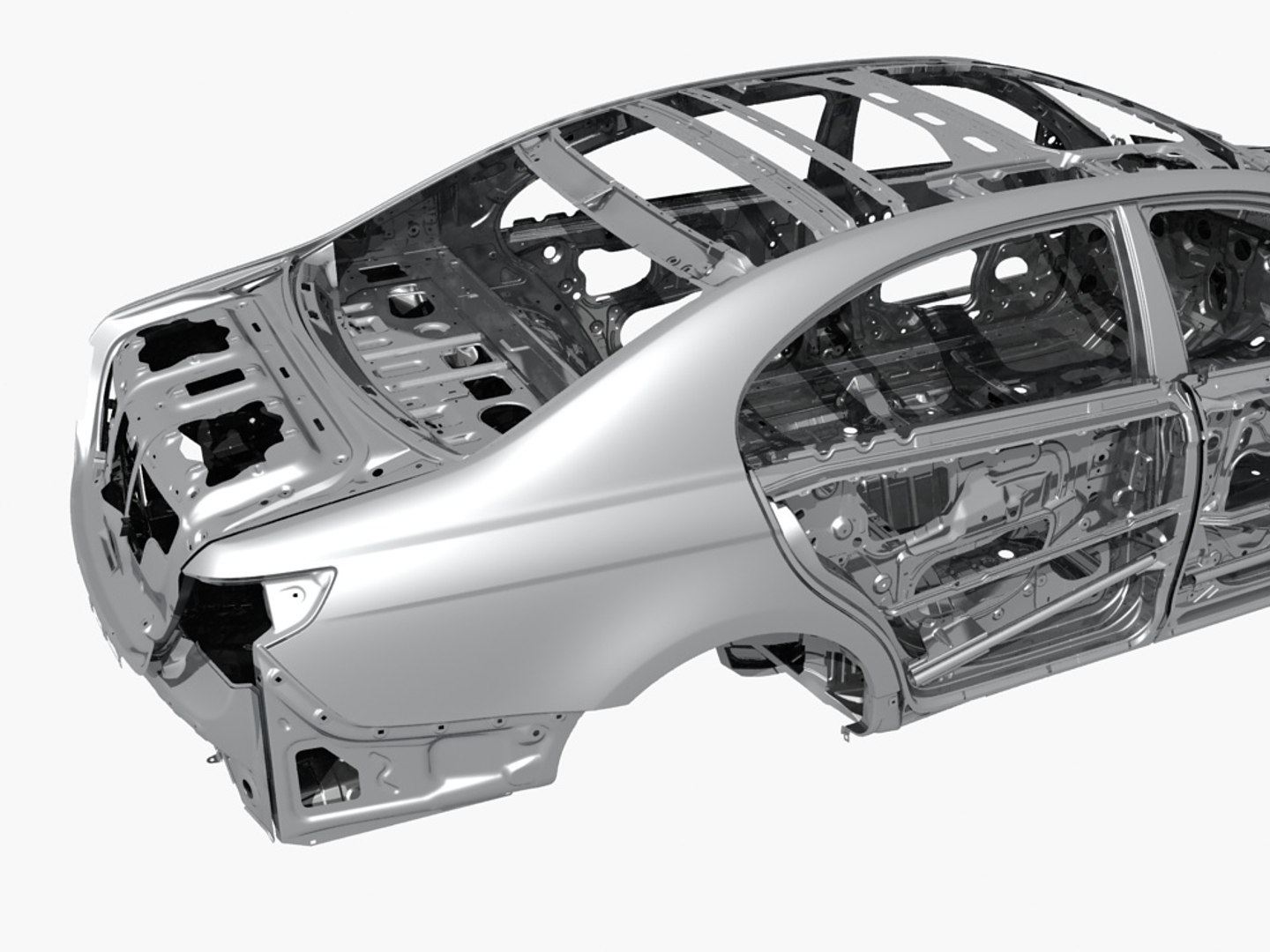 3D Body Car Frame - TurboSquid 1199807