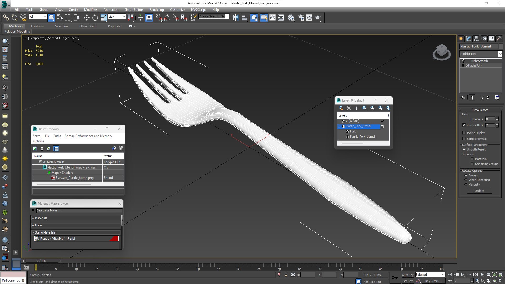 3D Plastic Fork Utensil - TurboSquid 2201856
