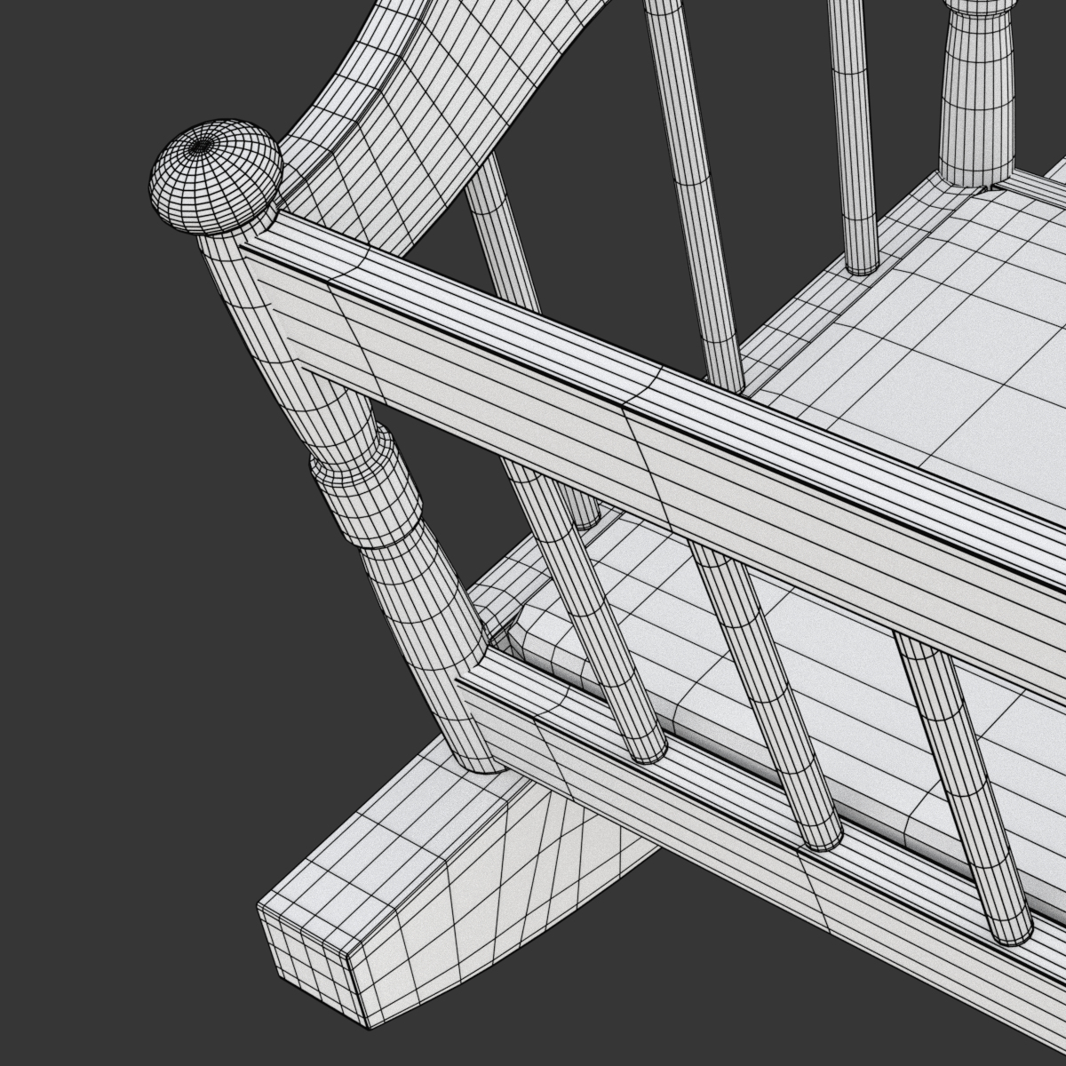 Cradle wood wooden 3D model - TurboSquid 1230498
