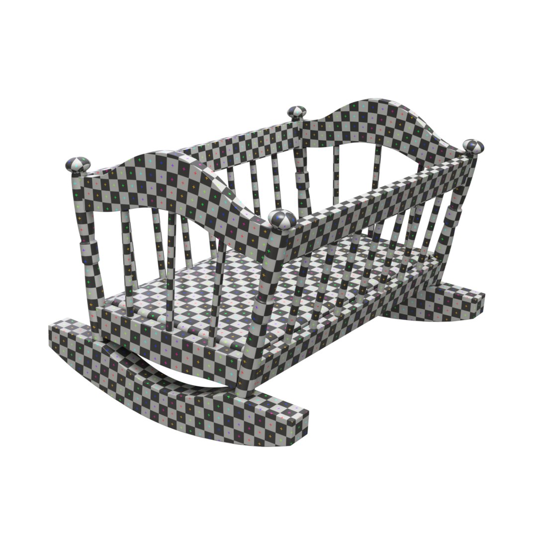 Cradle Wood Wooden 3D Model - TurboSquid 1230498