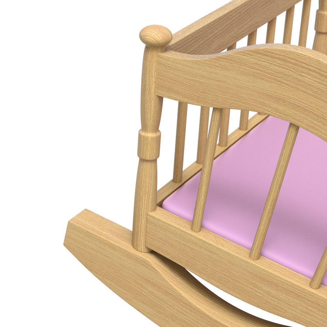 Cradle Wood Wooden 3D Model - TurboSquid 1230498
