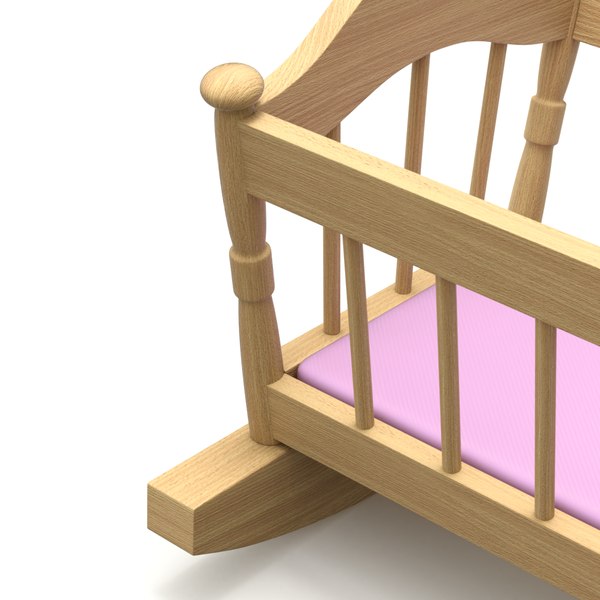 Cradle wood wooden 3D model - TurboSquid 1230498