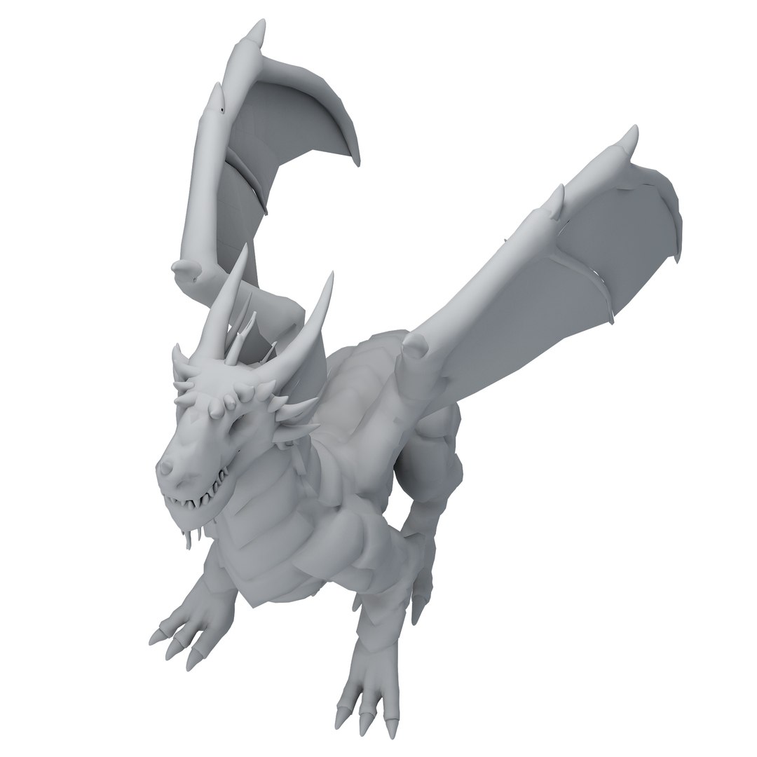 Dragon Low-poly 3D Model - TurboSquid 1453461