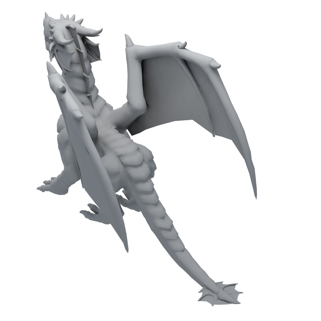Dragon Low-poly 3D Model - TurboSquid 1453461